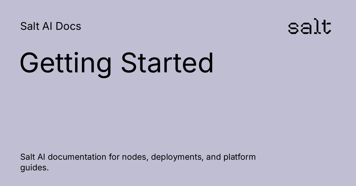Salt AI Docs